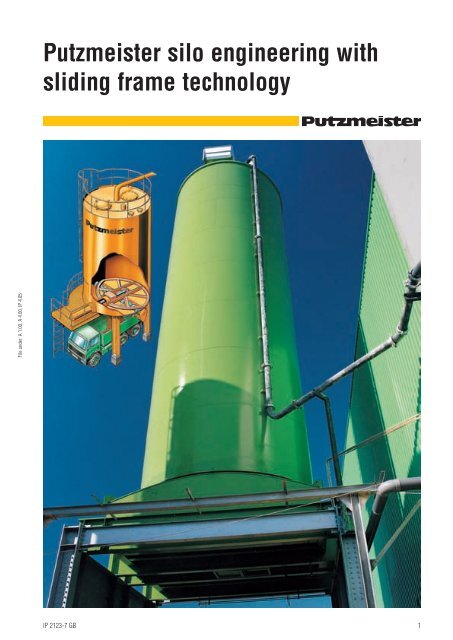 Putzmeister silo engineering with sliding frame technology