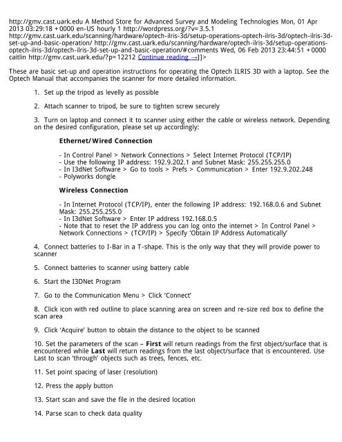 workflows-leica-c10_feed - Geospatial Modeling & Visualization