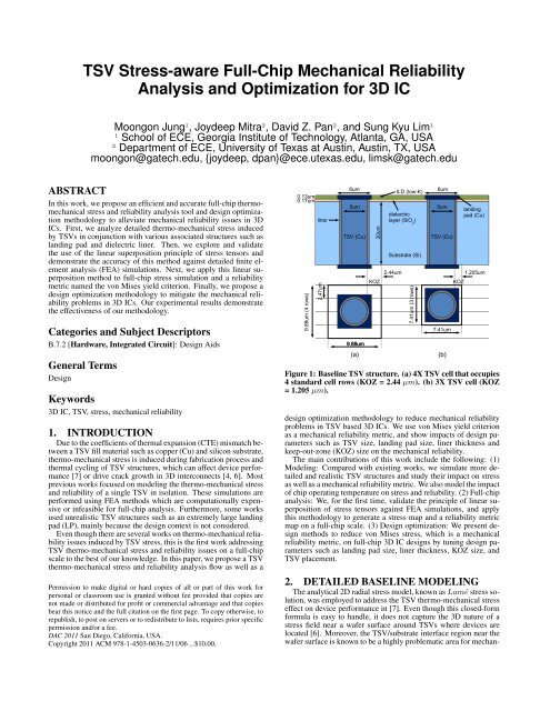 TSV Stress-aware Full-Chip Mechanical Reliability Analysis and ...