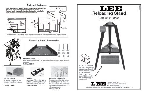 Reloading Stand - Lee Precision,Inc.