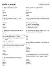 Prayer - BibleQuizzes.org.uk - Bible Quizzes and Puzzles