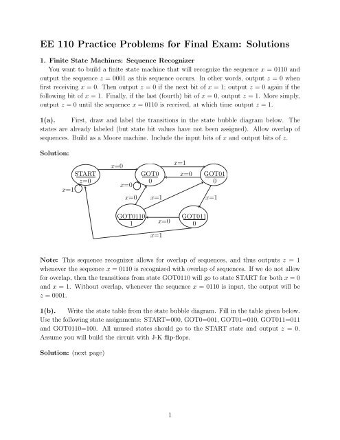 EE 110 Practice Problems for Final Exam: Solutions