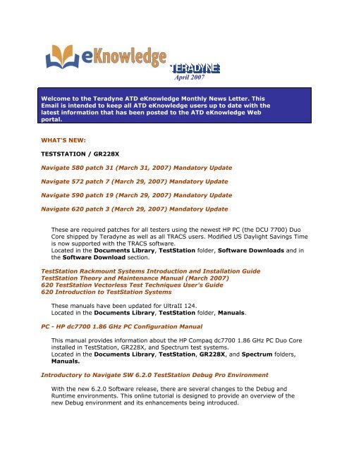 April 2007 - Teradyne