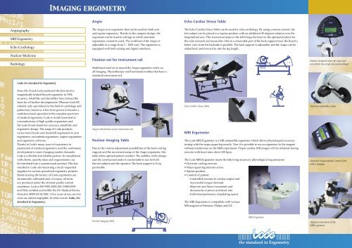 Imaging ergometry - Medical Graphics UK