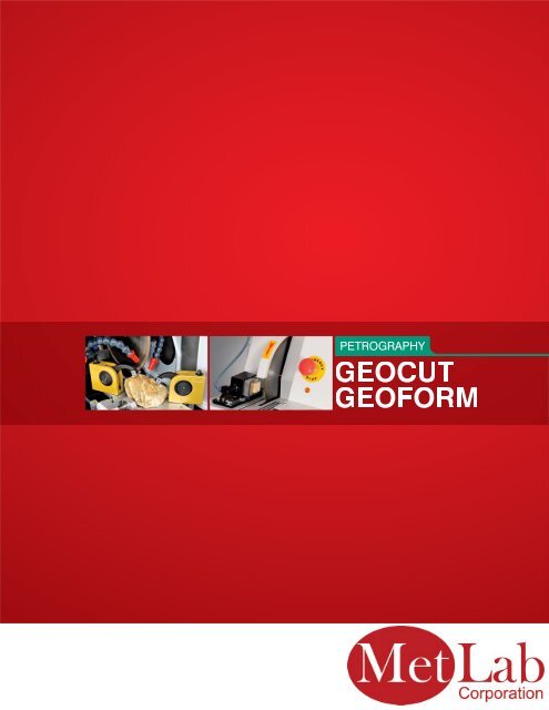 GEOCUT GEOFORM - Sample Preparation, Sectioning, Mounting ...