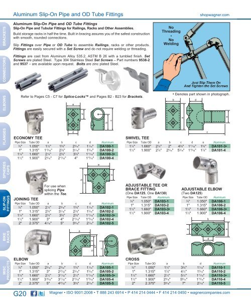 Aluminum Slip-On Pipe Fittings - Wagnercompanies.com