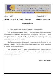 Sujet Maths 1AM en franÃ§ais