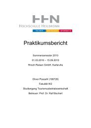 Beispiel für einen Praktikumsbericht