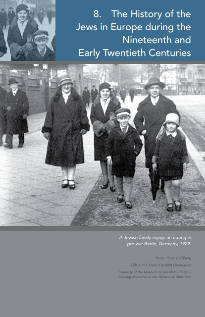 The History of the Jews in Europe during - the United Nations