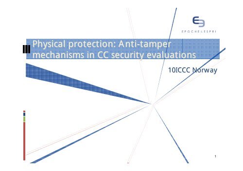 Physical protection: Anti-tamper mechanisms in CC security ...