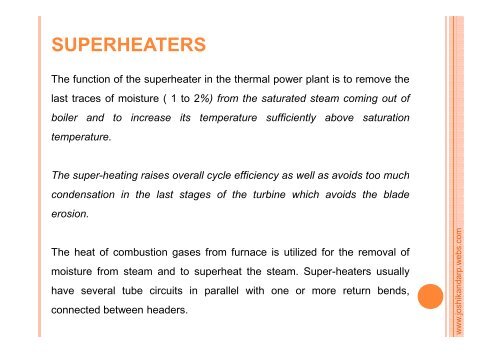 superheaters