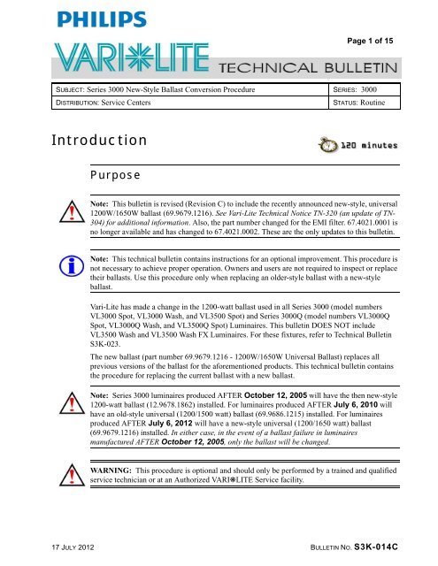 Introduction - Vari-Lite