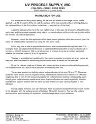 UV FASTCHECK STRIPS & CHA