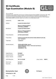 MED-Zertifikat Modul B - luxpanel