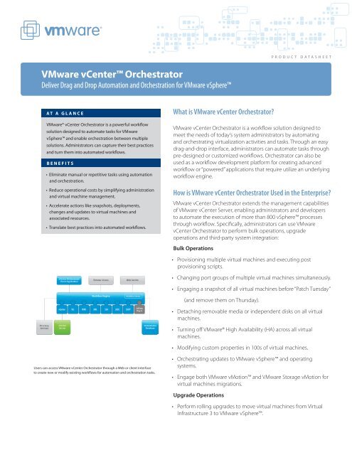 VMware vcenter™ Orchestrator - Kinetic Solutions