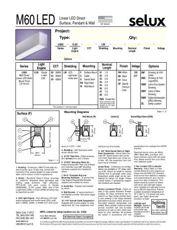M60 LED Recessed Linear LED Flanged Extrusion [L6Rx] selux.us