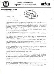 FINANCIAL REPORT - DepEd Naga City