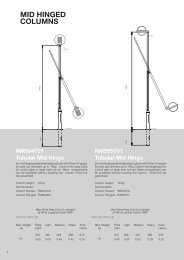 Base Hinged Columns - Heavy Duty - Abacus Lighting