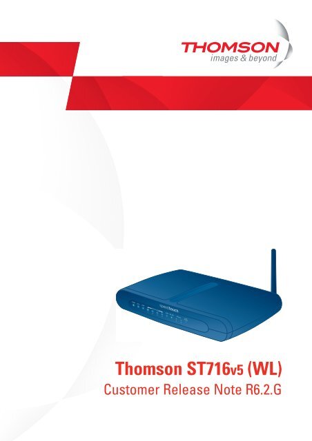 Thomson ST716v5 (WL) - SpeedTouchforum