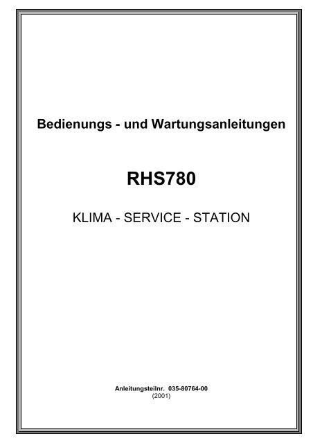 RHS780 - WAECO - AirCon Service
