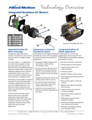 Premotec BL30EB Datasheet_June - Allied Motion