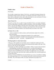 Fully Alive Grade 4 Grade 4, Theme One