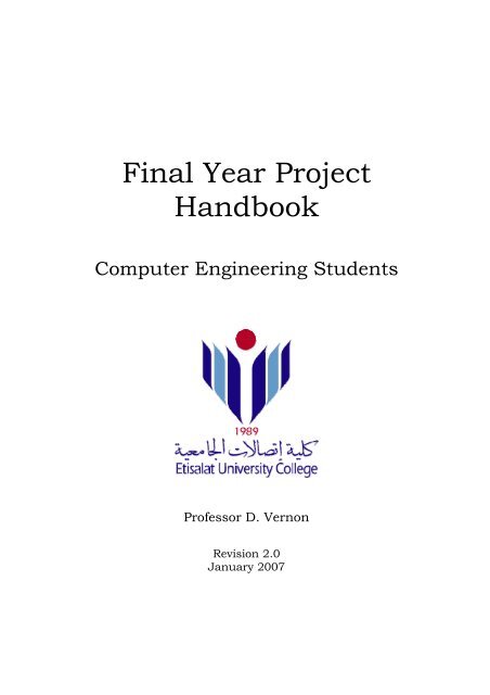 Final Year Project Handbook