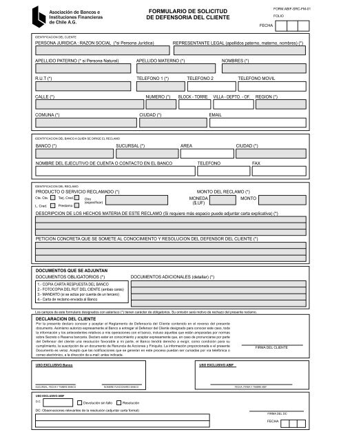 Baje aquÃ­ formulario (PDF) - Bci