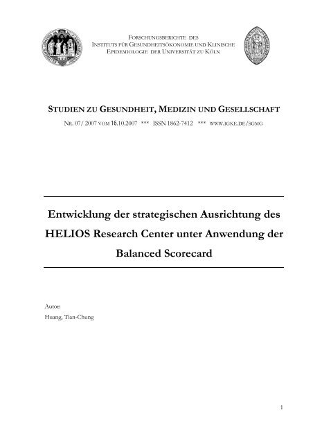 (Case Study) zur HELIOS Research Center