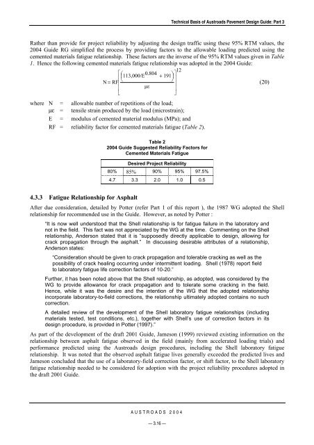 AUSTROADS 2004 — 3.16