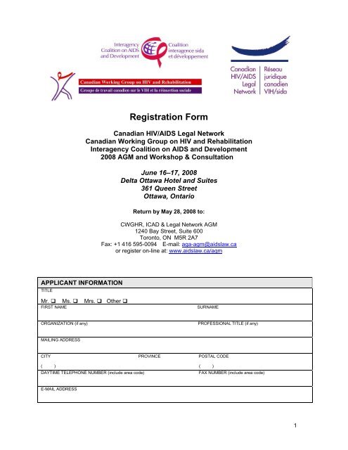 Registration Form