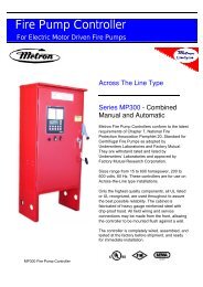 Diesel Engine Fire Pump Controller Type EFP/FD4e - Metron Eledyne