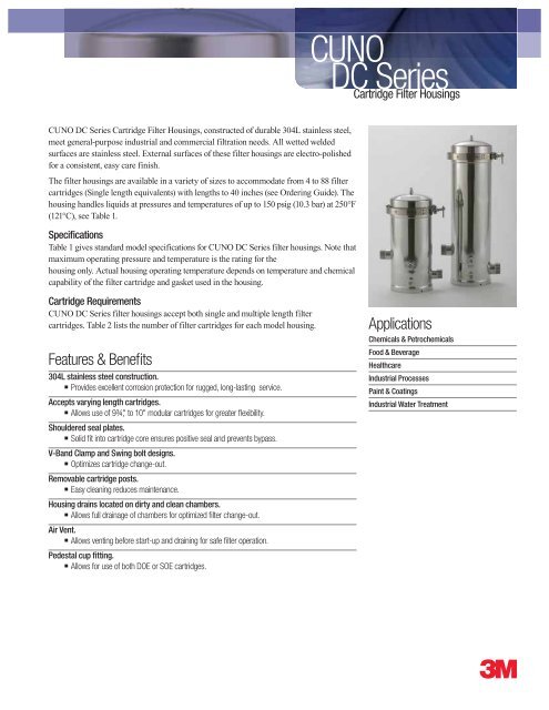 DC Series CUNO - 3M Industrial