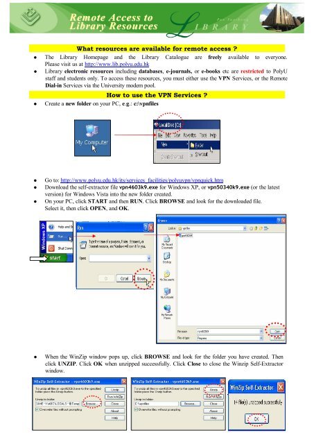 Remote access to PolyU Library resources - The Hong Kong ...