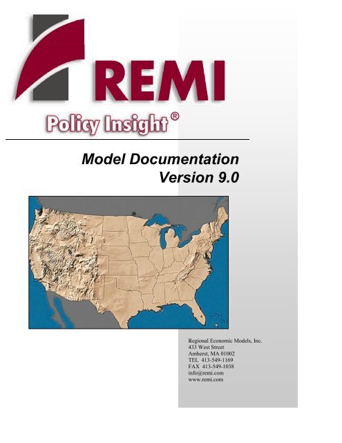 Model Documentation Version 9.0 - Remi.com