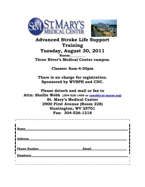 Advanced Stroke Life Support Training Tuesday, August 30, 2011