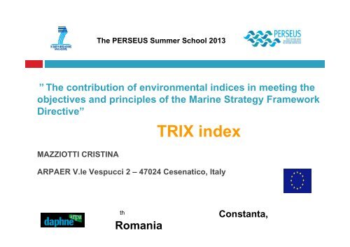 TRIX index - Perseus