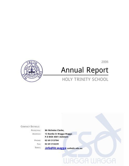 Holy Trinity Primary School, West Wagga - Catholic Schools Office Holy Trinity Primary School, West Wagga - Catholic Schools Office
