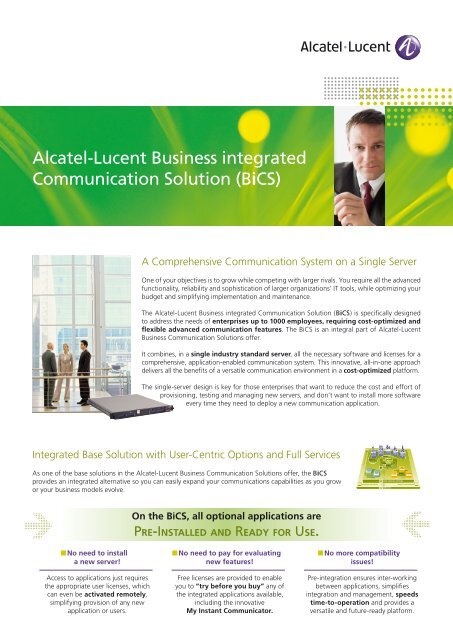 Alcatel-Lucent Business integrated Communication Solution (BiCS)