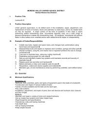 MORENO VALLEY UNIFIED SCHOOL DISTRICT CERTIFICATED ...