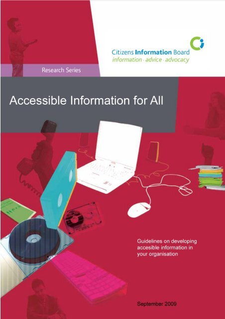 Accessible information for all (2009) (pdf) - Citizens Information Board