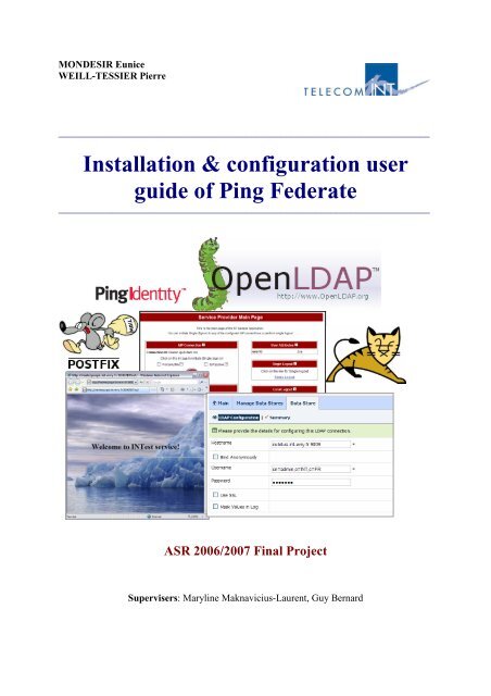 Installation & configuration user guide of Ping Federate