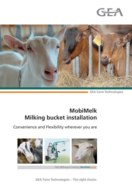 MobiMelk Milking bucket installation - GEA Farm Technologies