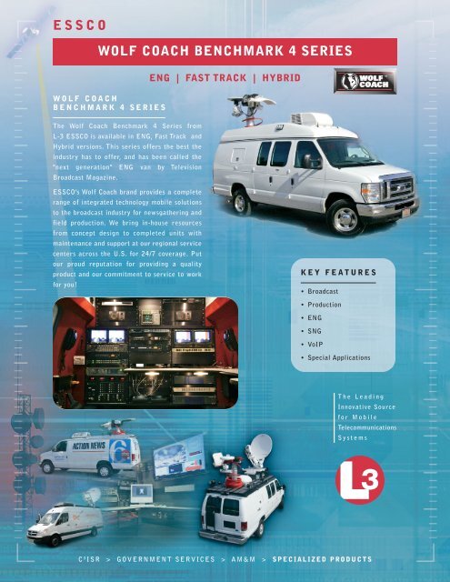 essco wolf coach benchmark 4 series - L-3 Communications