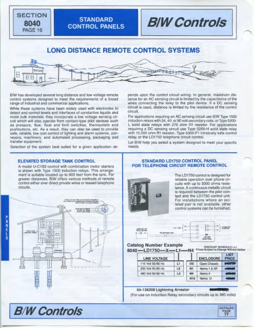Long distance - BW Controls