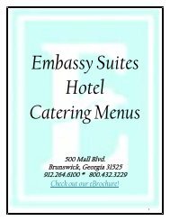 Banquet Menu Template - Embassy Suites - Hilton