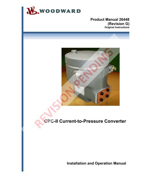 CPC-II Current-to-Pressure Converter