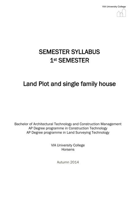 Semester Syllabus 1st semester - VIA University College