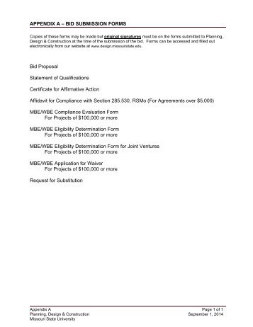 offering bid submission form - Murray Wise Associates