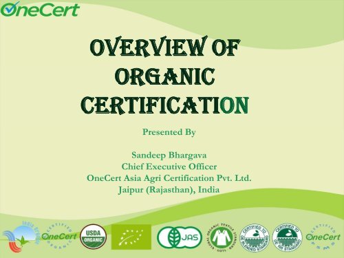 Overview of Organic Certification